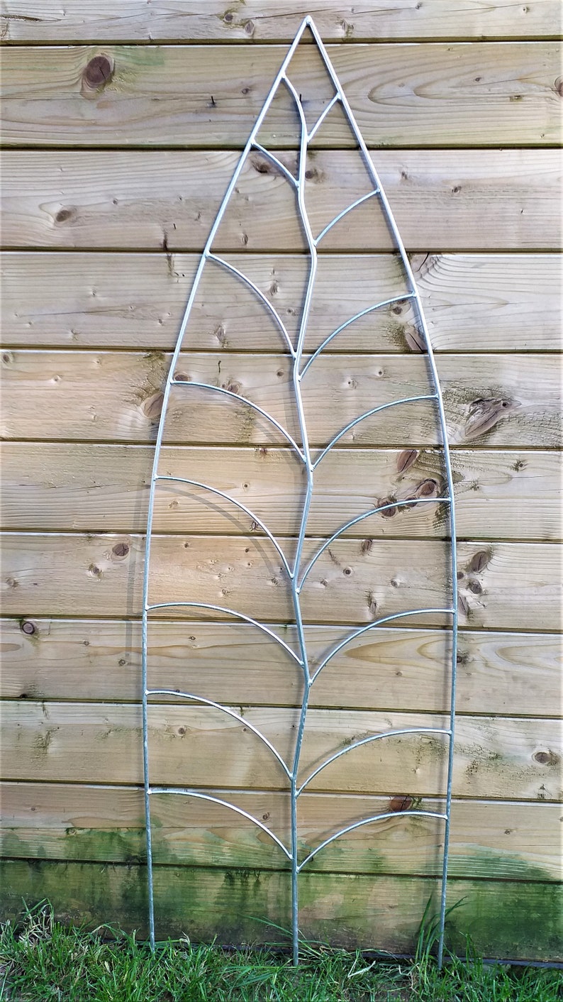 Trellis Leaf Shape Galvanised Metal Leaf Trellis Plant - Etsy UK