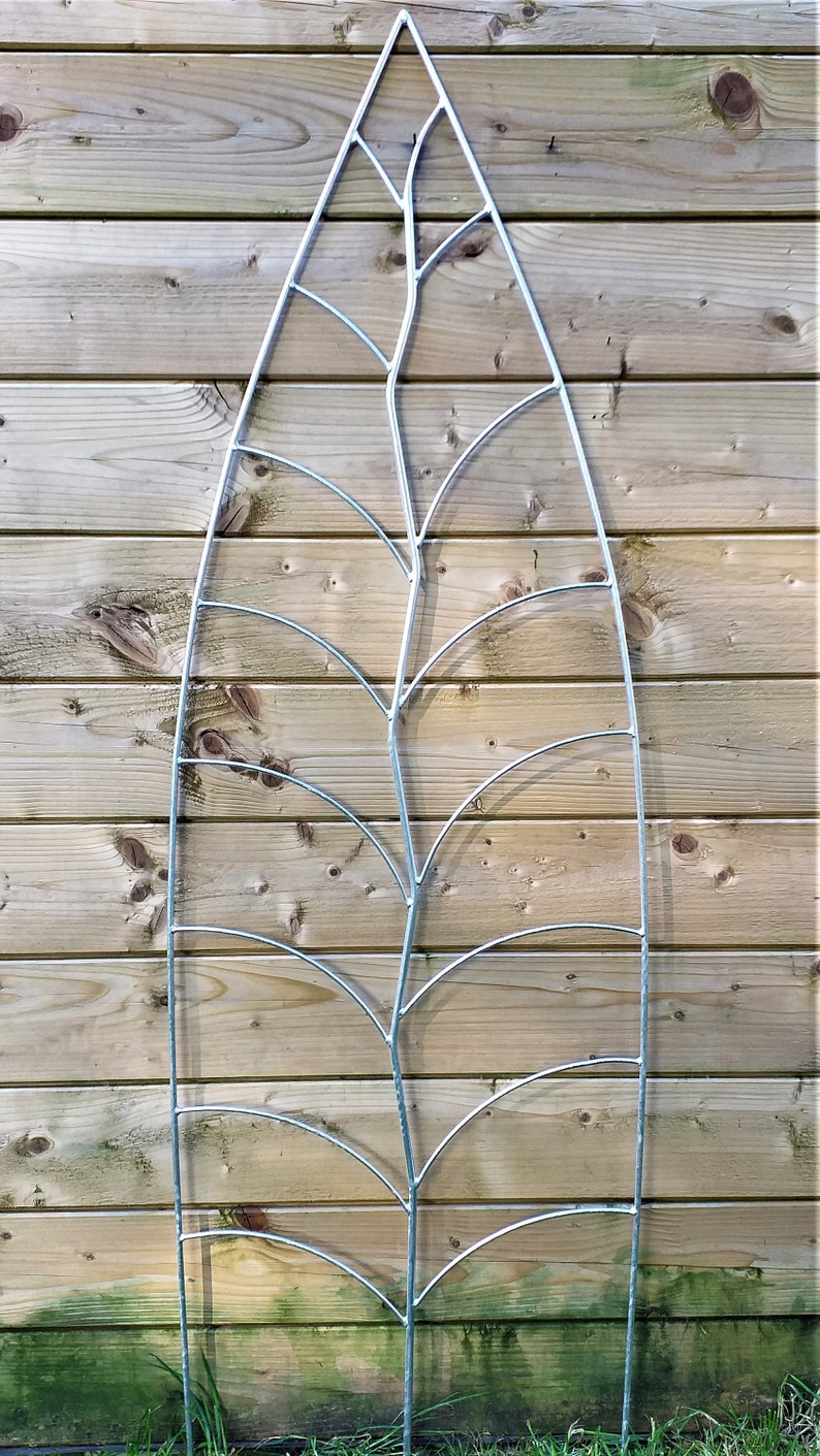 Trellis Leaf Shape Galvanised Metal Leaf Trellis Plant - Etsy UK