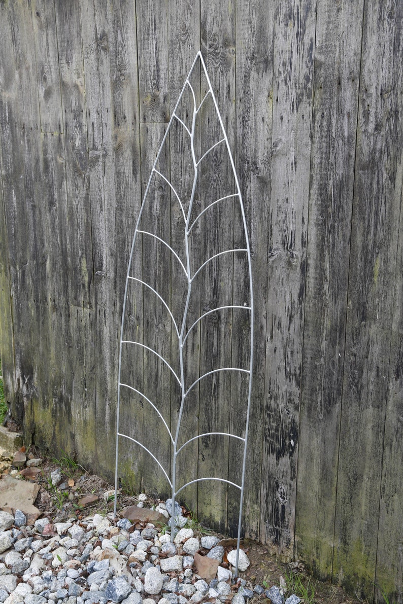 Trellis Leaf Shape Galvanised Metal Leaf Trellis Plant - Etsy UK