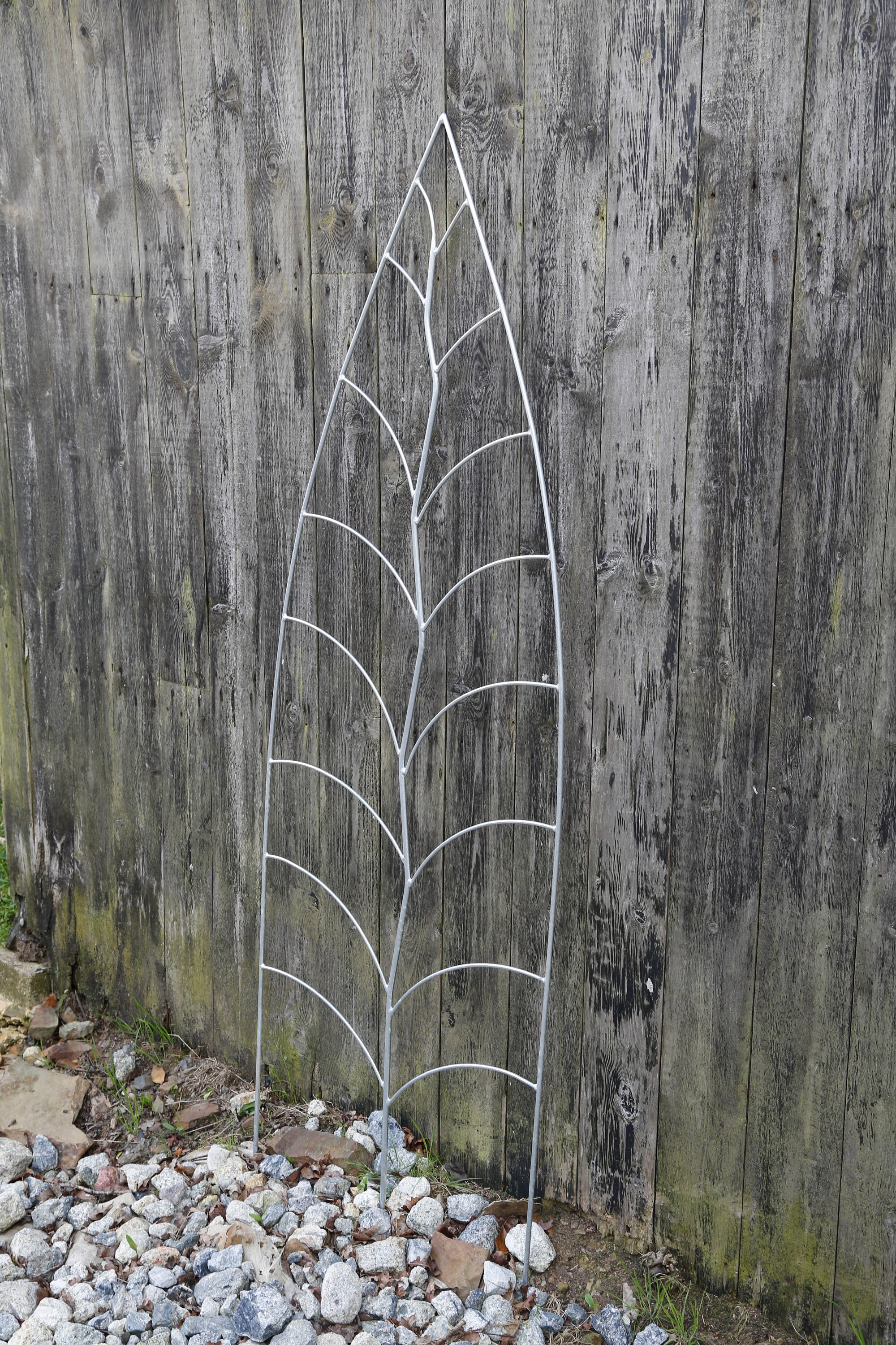 Trellis Leaf Shape Galvanised Metal Leaf Trellis Plant - Etsy UK