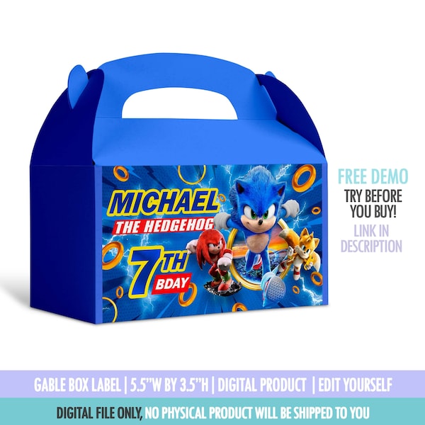 Sonic Birthday Decorations - Etsy