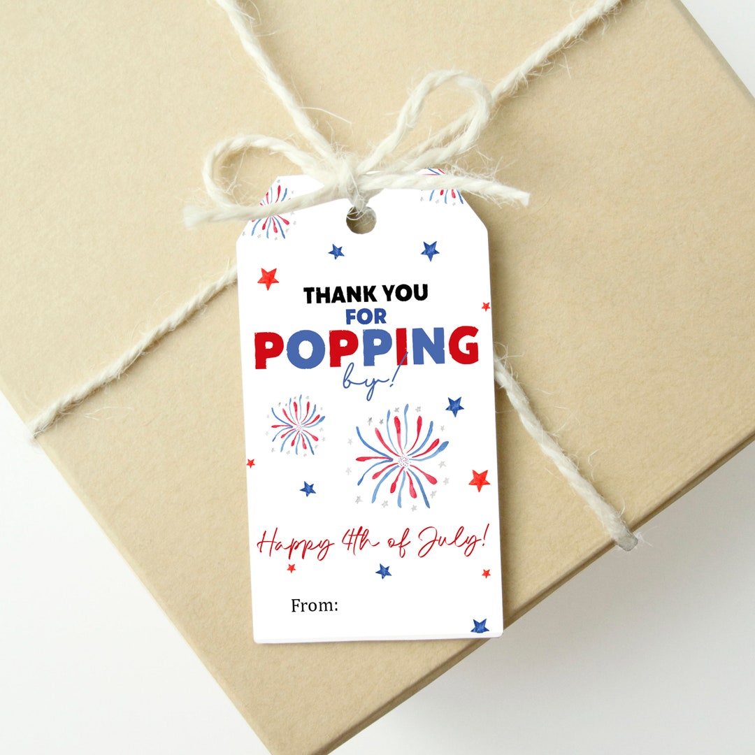 EDITABLE 4th of July Favor Tag Template, Printable Fourth of July ...