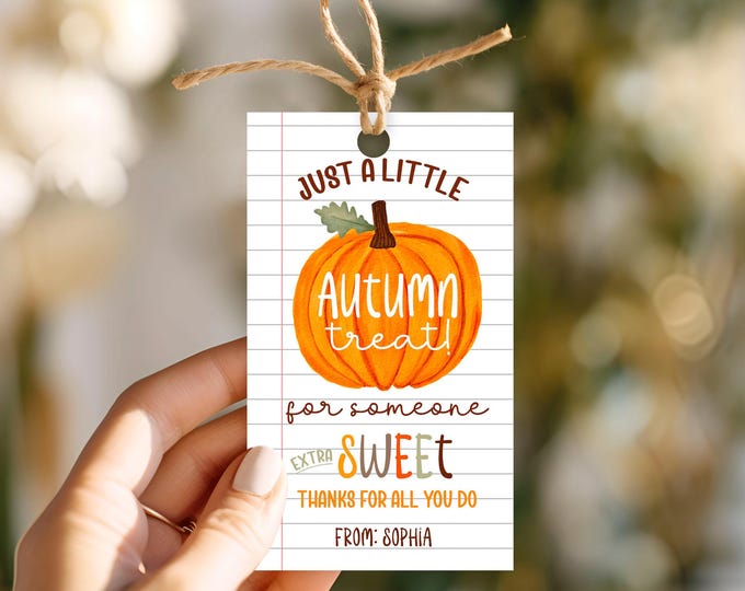 Fall Favor Tags, Autumn Gift Tags, Autumn Favor Tags, Fall Treat Bags ...