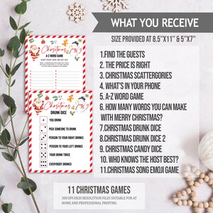 Printable Christmas Game Bundle Christmas Party Games Christmas Games ...