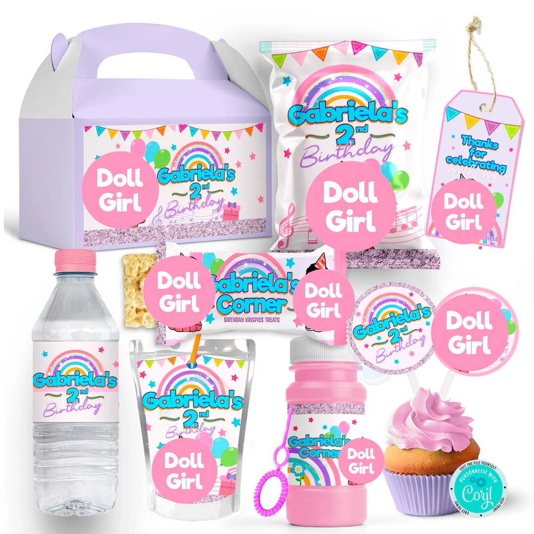 Editable Kids Party Bundle Kit Template Printable Kids - Etsy