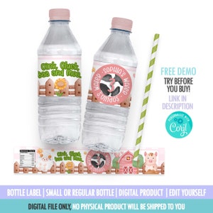 Editable Farm Birthday Girl, Farm Party Bundle, Barnyard Birthday, Farm ...