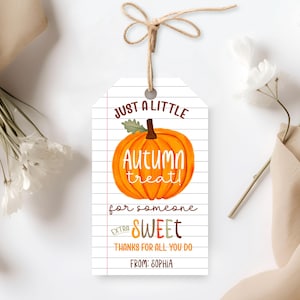 Fall Favor Tags, Autumn Gift Tags, Autumn Favor Tags, Fall Treat Bags ...