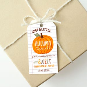 Fall Favor Tags, Autumn Gift Tags, Autumn Favor Tags, Fall Treat Bags ...