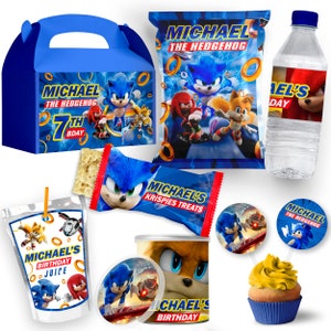 Editable Sonic Kids Birthday Party Bundle Kit Template - Etsy