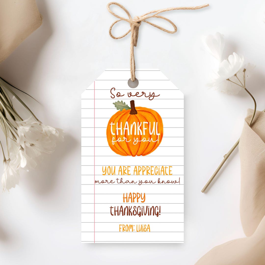 Fall Thank You Tags, Fall Appreciation Tags, Staff Appreciation ...