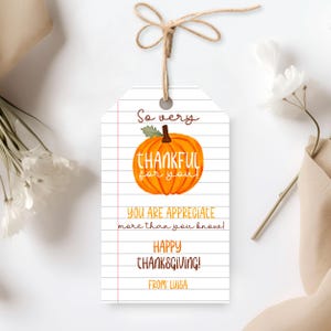 Fall Thank You Tags, Fall Appreciation Tags, Staff Appreciation ...
