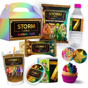 Custom Party Bundle Set/custom Birthday Favors/party Wrapper Designs ...