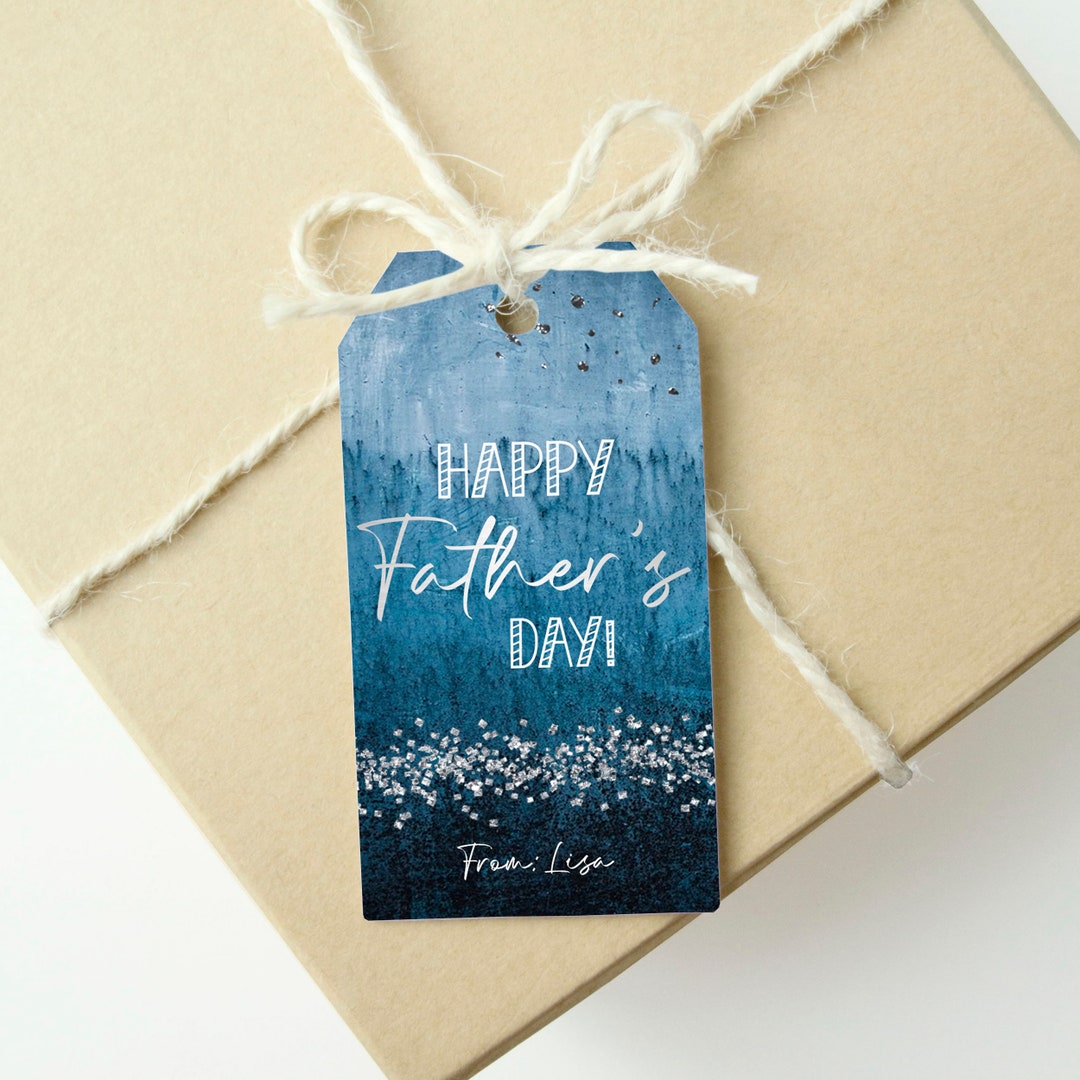 Editable Father's Day Gift Tag Template, Printable Fathers Day Favor ...