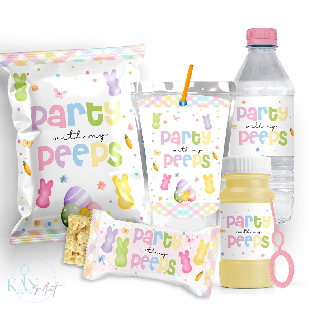 Easter Party Bundle Easter Basket Stuffers Easter Peeps Printable ...