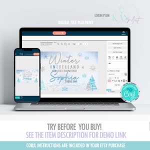 Editable Winter Onederland Box Label Printables Snowflake Favors Gift ...