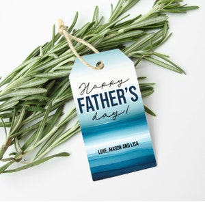 Editable Father's Day Gift Tag Template, Printable Fathers Day Favor ...