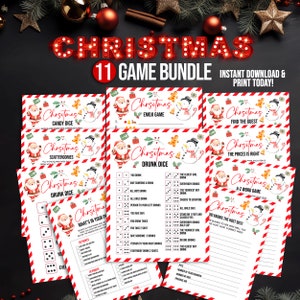 Printable Christmas Game Bundle Christmas Party Games Christmas Games ...