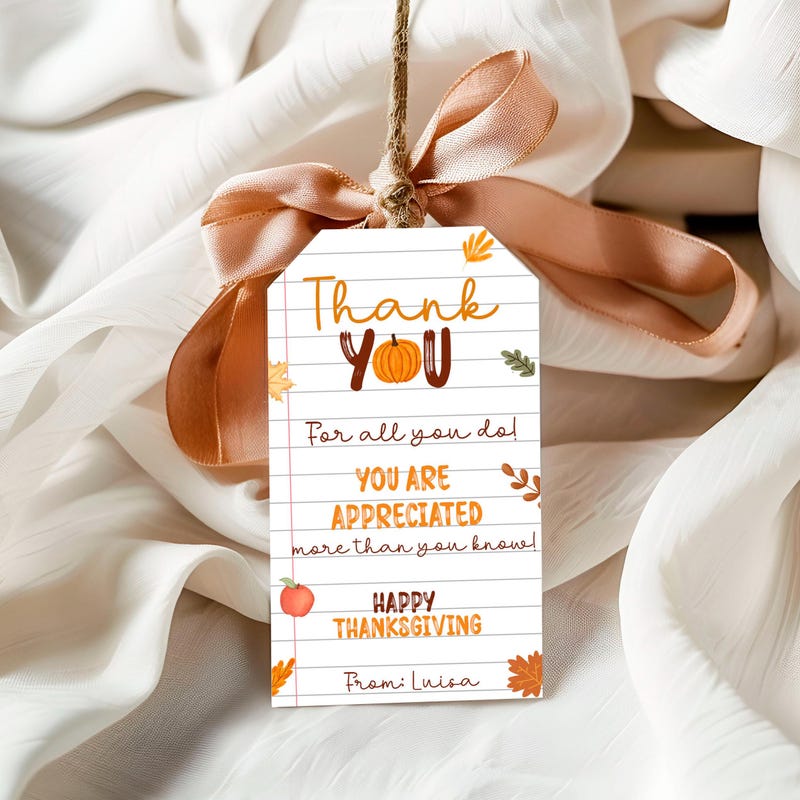 Thanksgiving Tags - Etsy