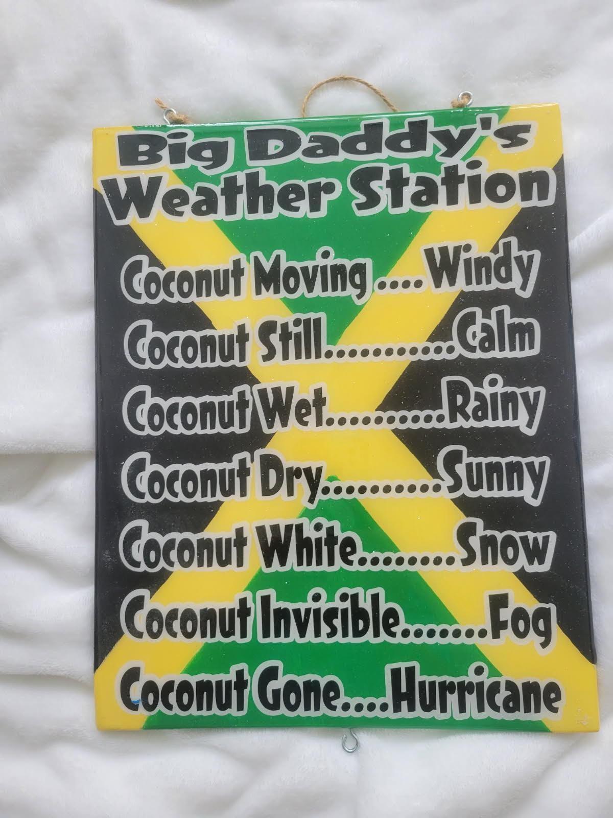 Coconut Weather Sign - Etsy