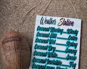 Coconut Sign - Etsy