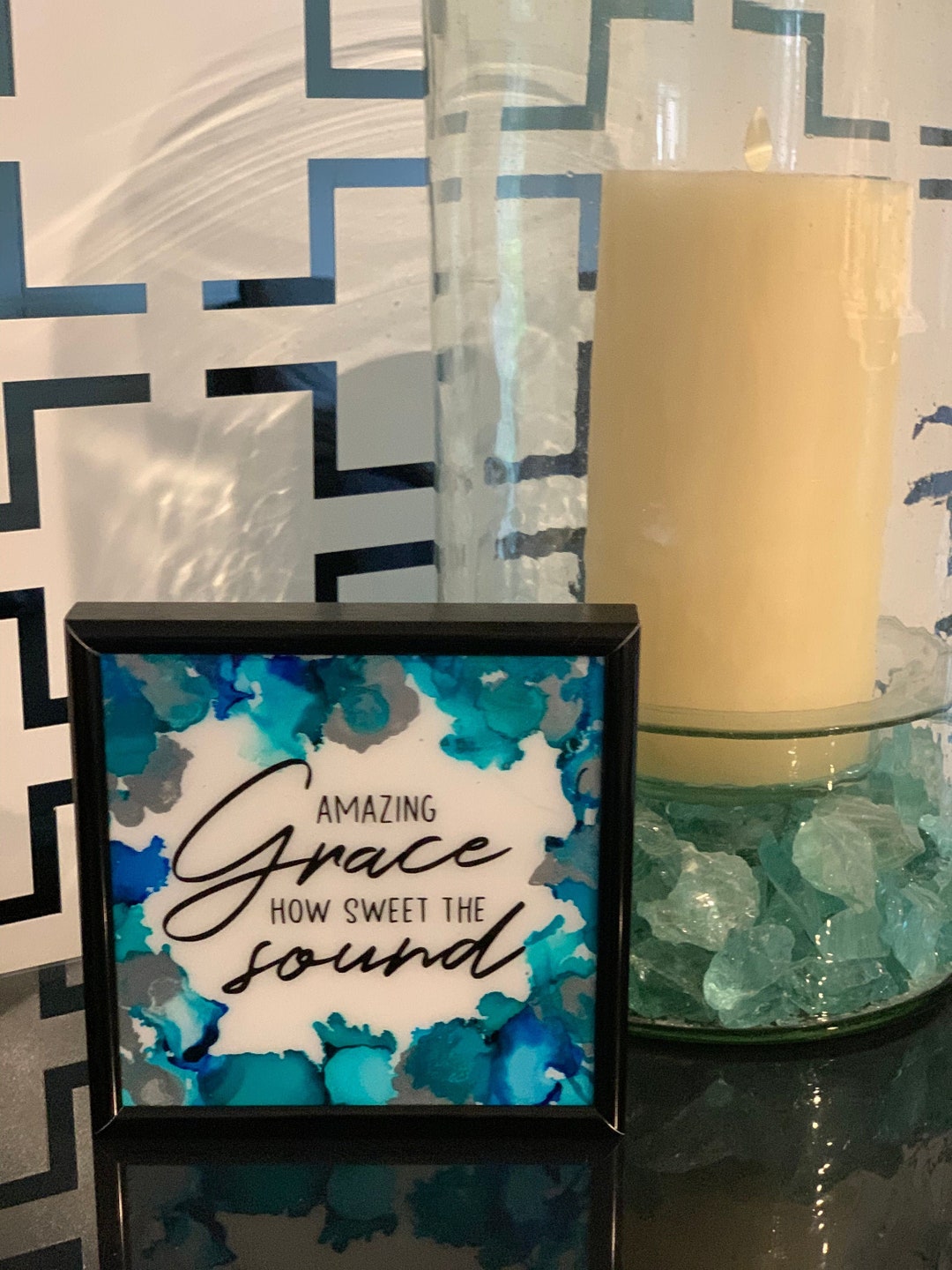 6 amazing Grace Framed Ceramic Tile Sign - Etsy