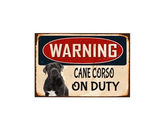 Cane Corso Warning Signs - Etsy UK