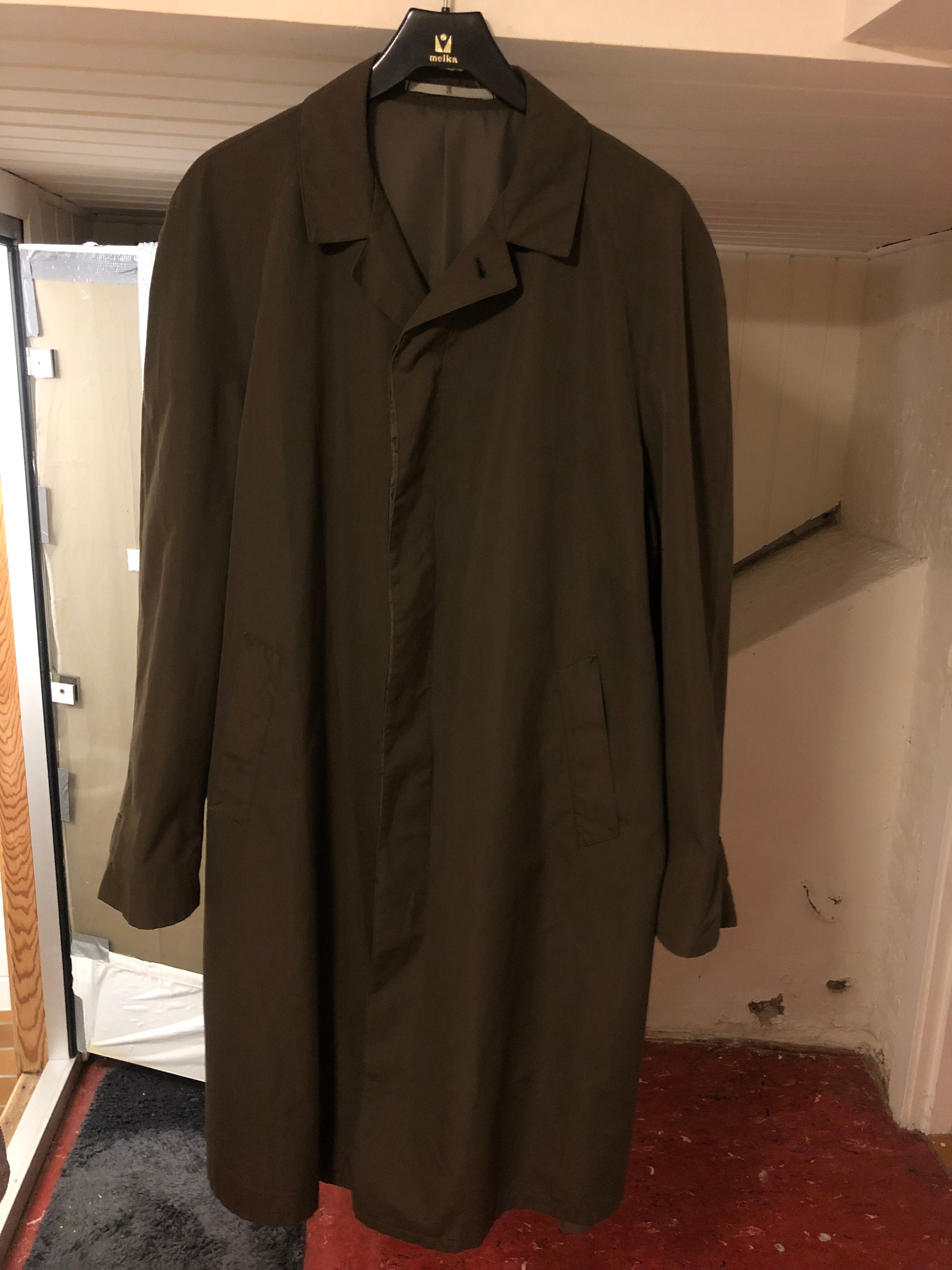 Mens Classic Dark Green Overcoat - Etsy