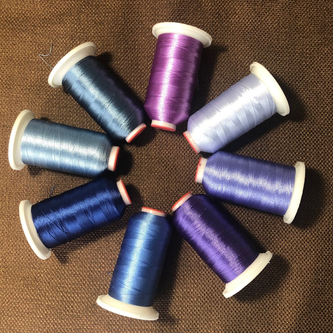 Polyester Machine Embroidery Thread 1000m. Violet, Blue Violet ...