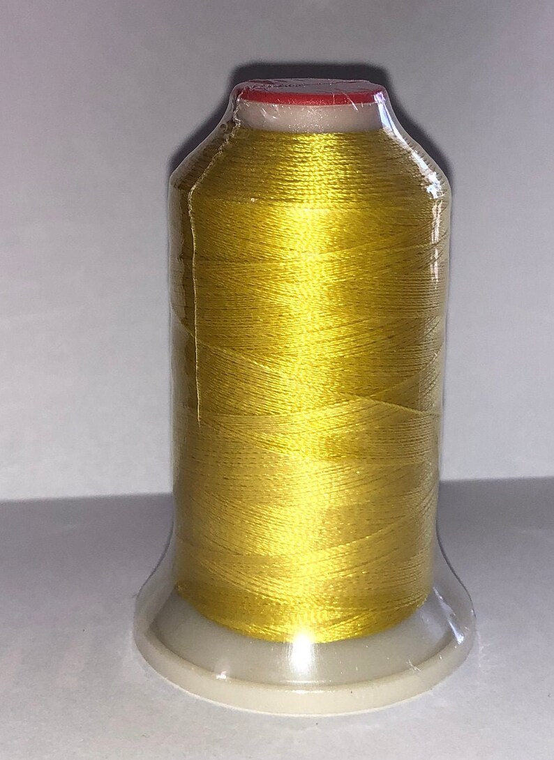 Polyester Machine Embroidery Thread 1000m/1100 Yards. Yellow - Etsy