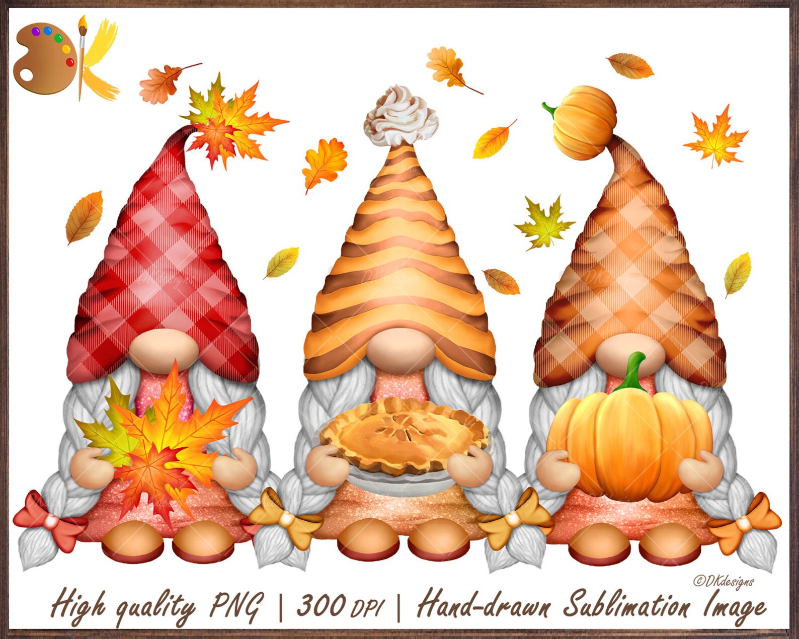 Fall Thanksgiving Gnomes Png Fall Png Autumn Gnomes Png - Etsy