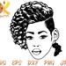 Afro Woman With Earrings SVG Black Woman SVG Strong Afro Girl SVG Black ...