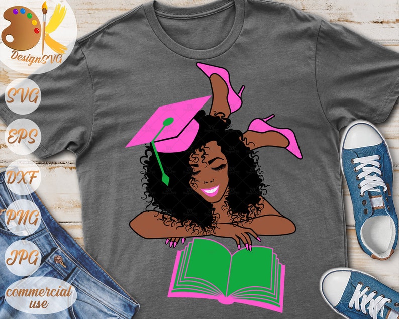 Black Woman Reading Book SVG Afro Woman SVG Black Girl - Etsy