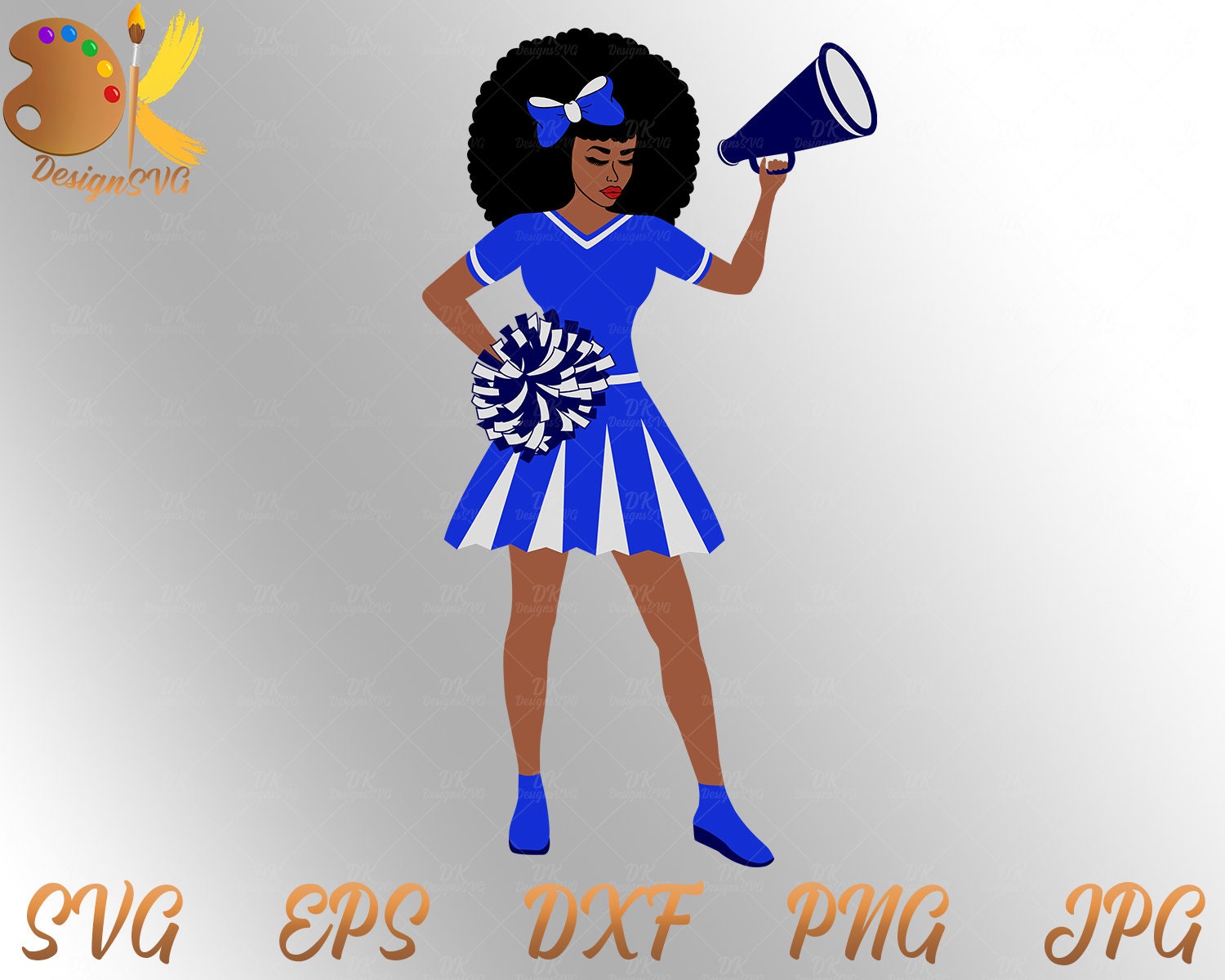Black Cheerleader SVG African American Girl Svg Cheer SVG - Etsy