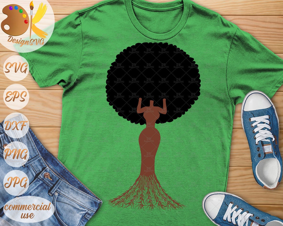 Afro Roots SVG | Black History SVG | Black Power SVG | Afro Lady Svg ...