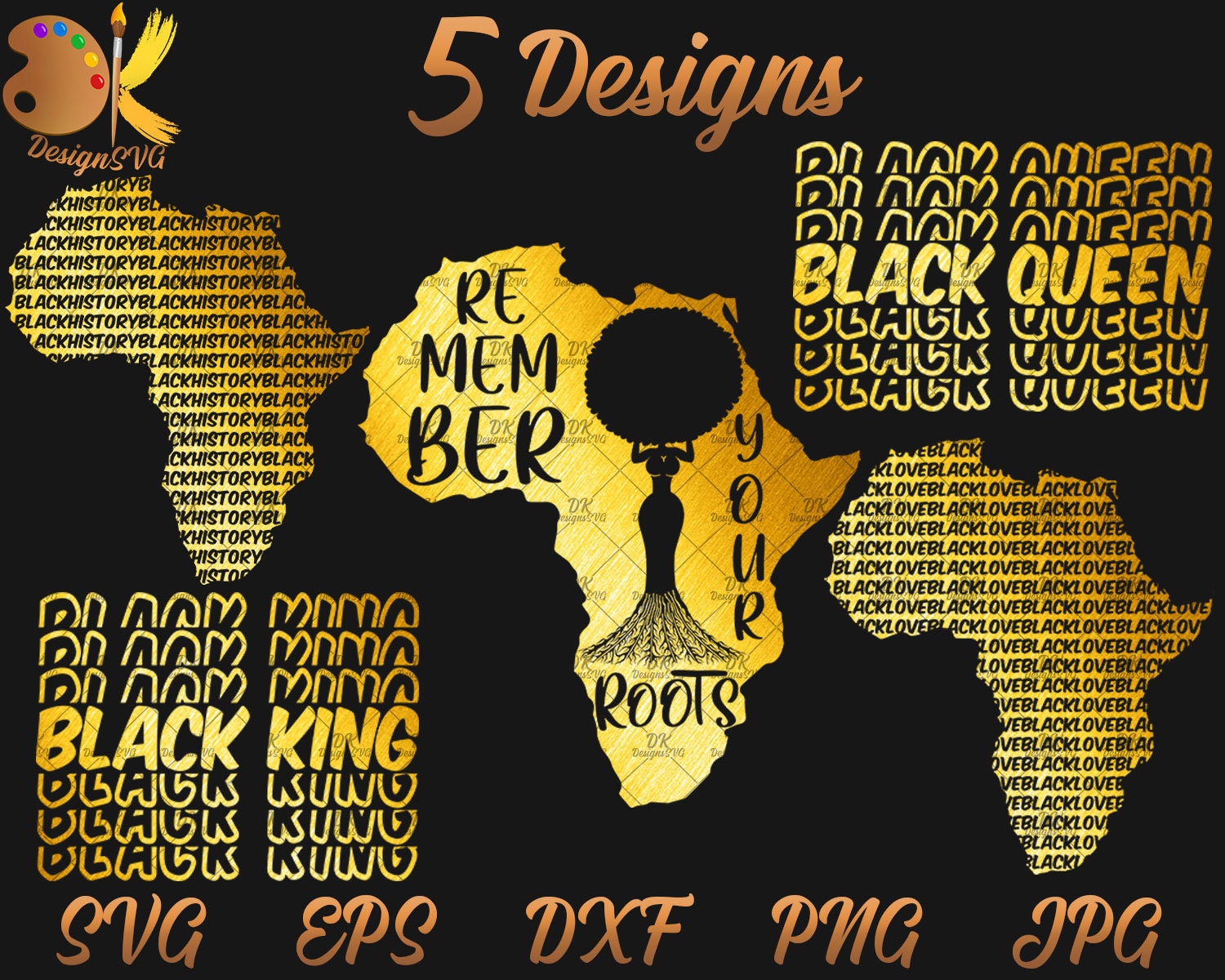 Black History Bundle SVG Afro Roots SVG Black Woman SVG - Etsy