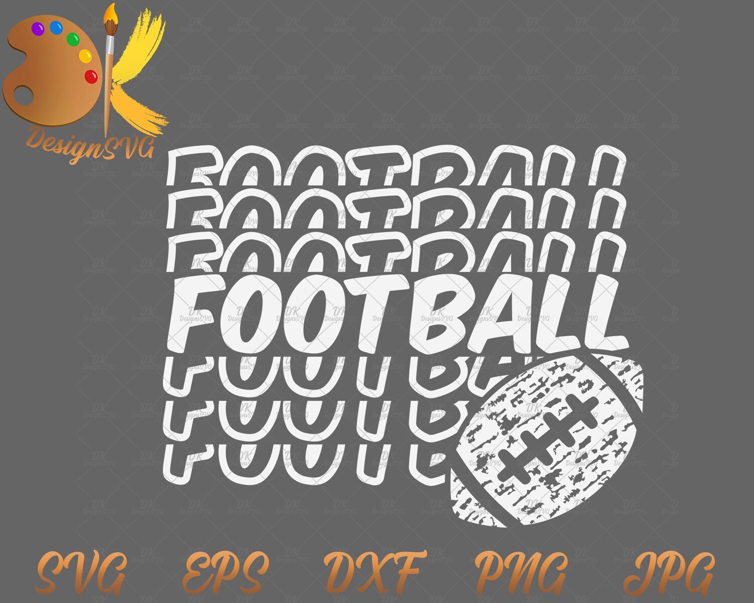 Football SVG | Distressed Football SVG | Grunge Football Ball SVG ...