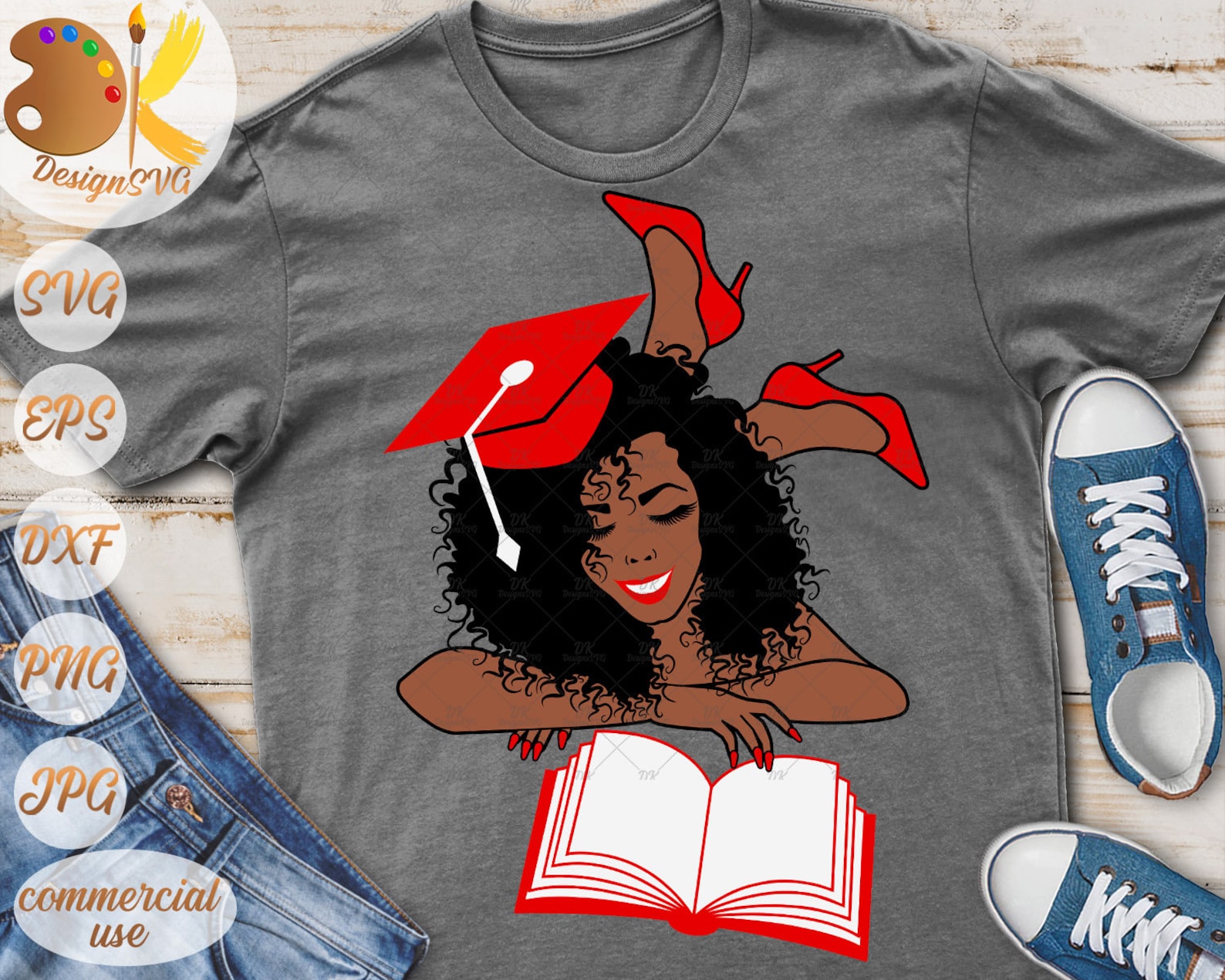 Black Woman With Book SVG Afro Woman SVG Black and - Etsy