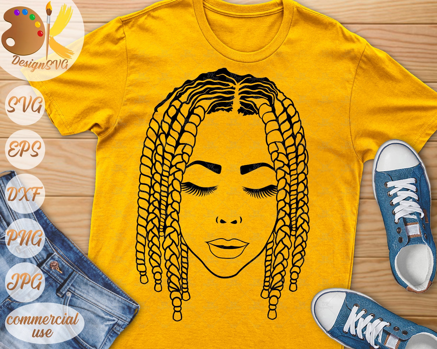 Afro Woman SVG Afro Braids SVG Black Girl Magic SVG - Etsy