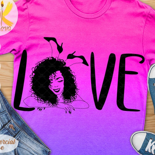 African American Diva Woman 3 Svg Image For Cricut Afro Etsy
