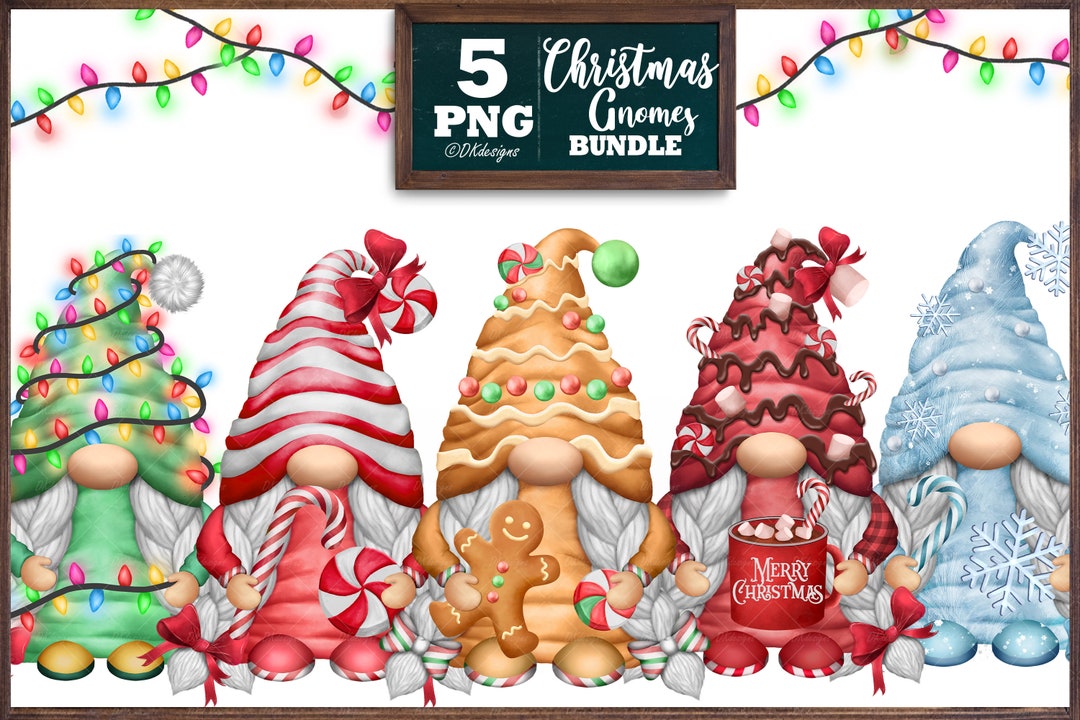 Christmas Gnomes Png Sublimation Bundle, Winter Girl Gnomes Png Clipart ...