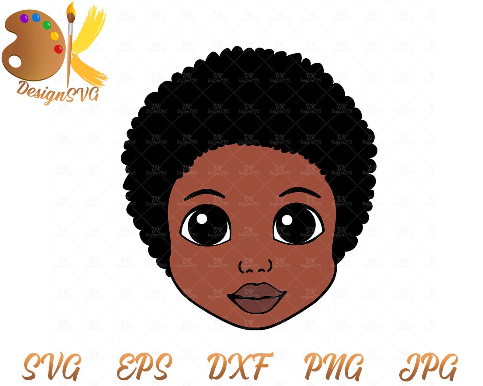Afro Boy SVG Black Boy SVG Cute Afro Puff SVG Afro Kid Svg | Etsy