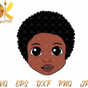 Afro Boy SVG, Black Boy SVG, Cute Afro Puff SVG, Afro Kid Svg, Afro ...