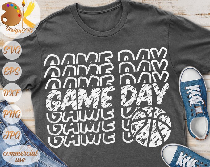 Basketball, SVG, DXF, EPS, Ai Design, Cutting Files for Silhouette ...