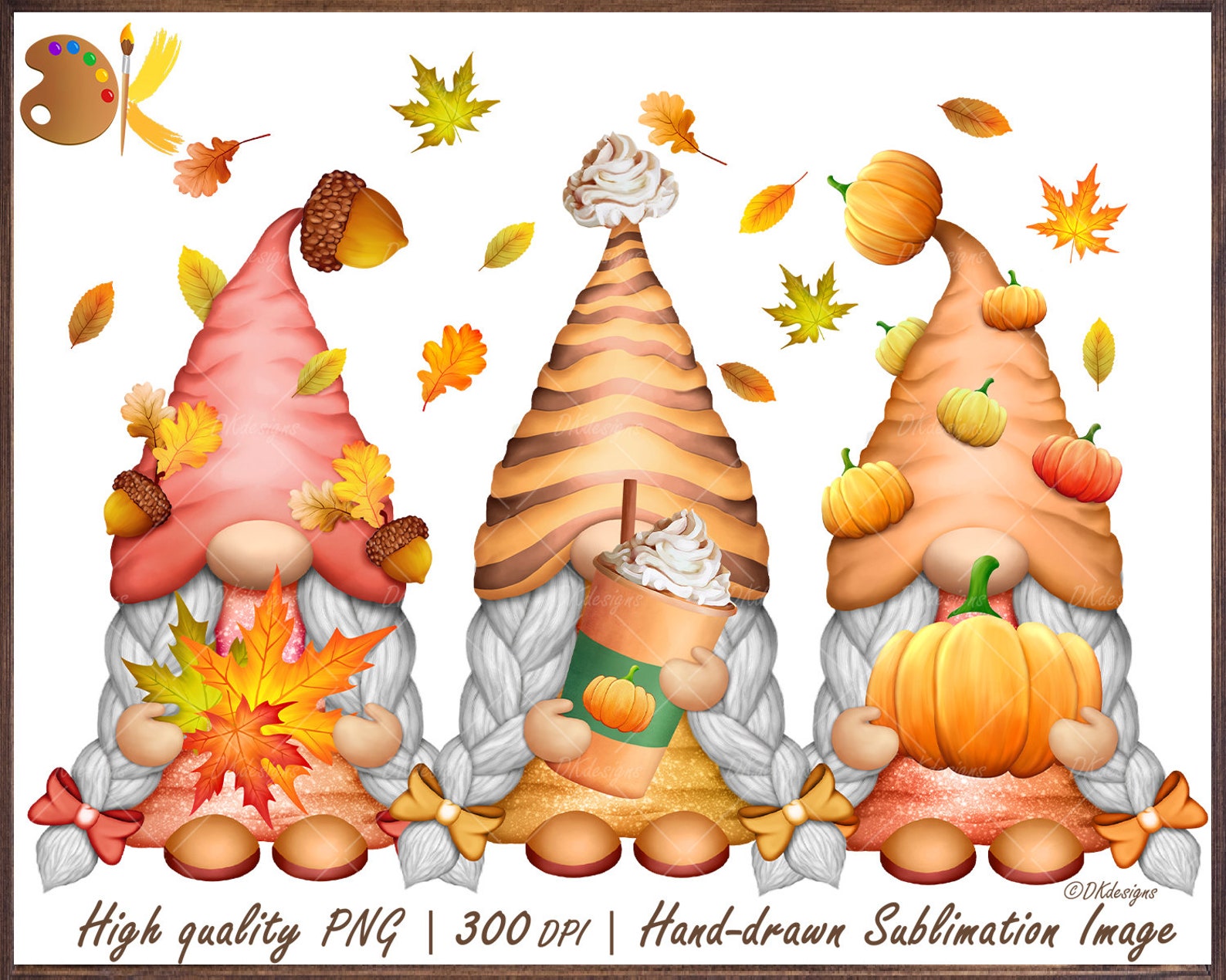 Fall Girl Gnomes Png Sublimation Fall Png Autumn Gnomes Png - Etsy