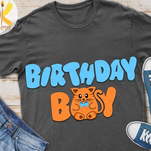Birthday Boy SVG Boy Cat SVG Cute Cat SVG Baby Cat Svg Cricut File - Etsy