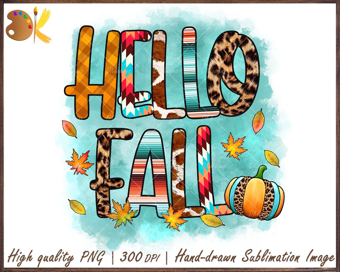 Western Hello Fall Png Sublimation, Autumn Png, Sarepe Png, Western ...
