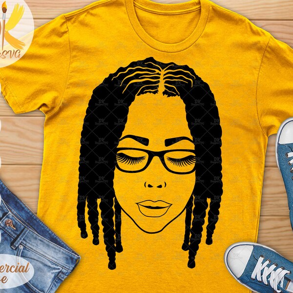 Black Girl Braids Svg - Etsy