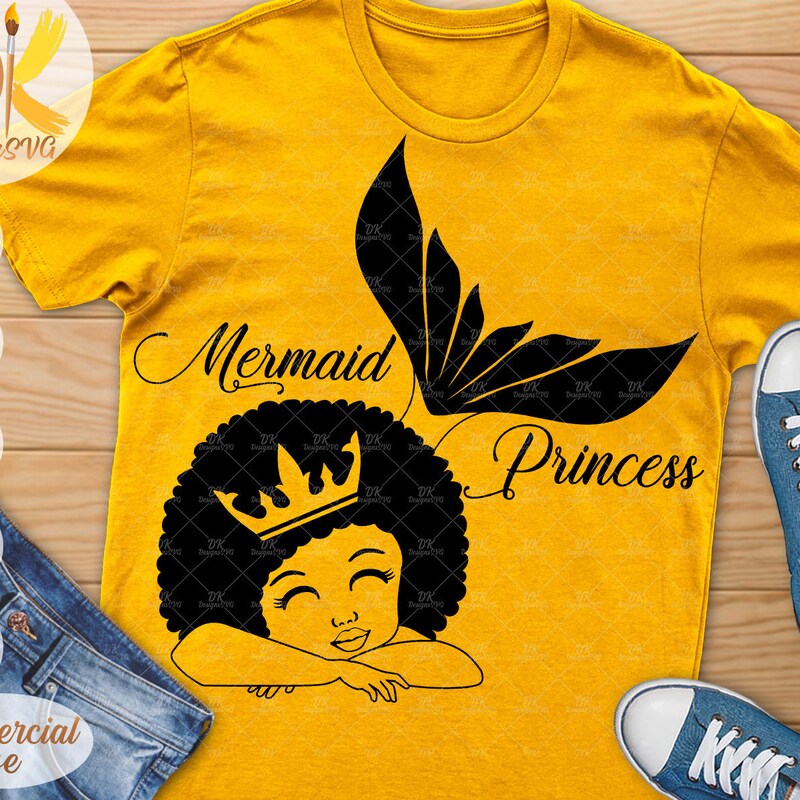 Afro Princess Svg - Etsy