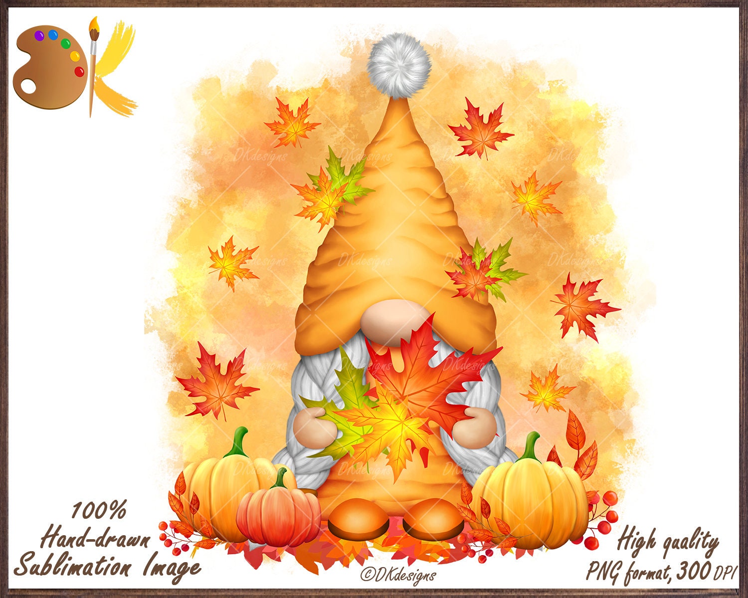Fall Girl Gnome Png Sublimation Autumn Girl Png Fall Leaves - Etsy