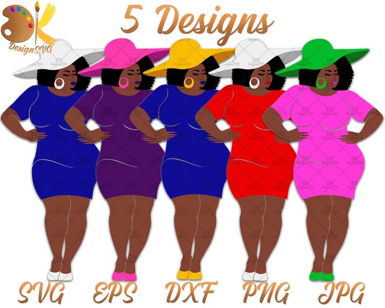 Black Woman Bundle Svg Afro Thick Woman Svg Black And Etsy